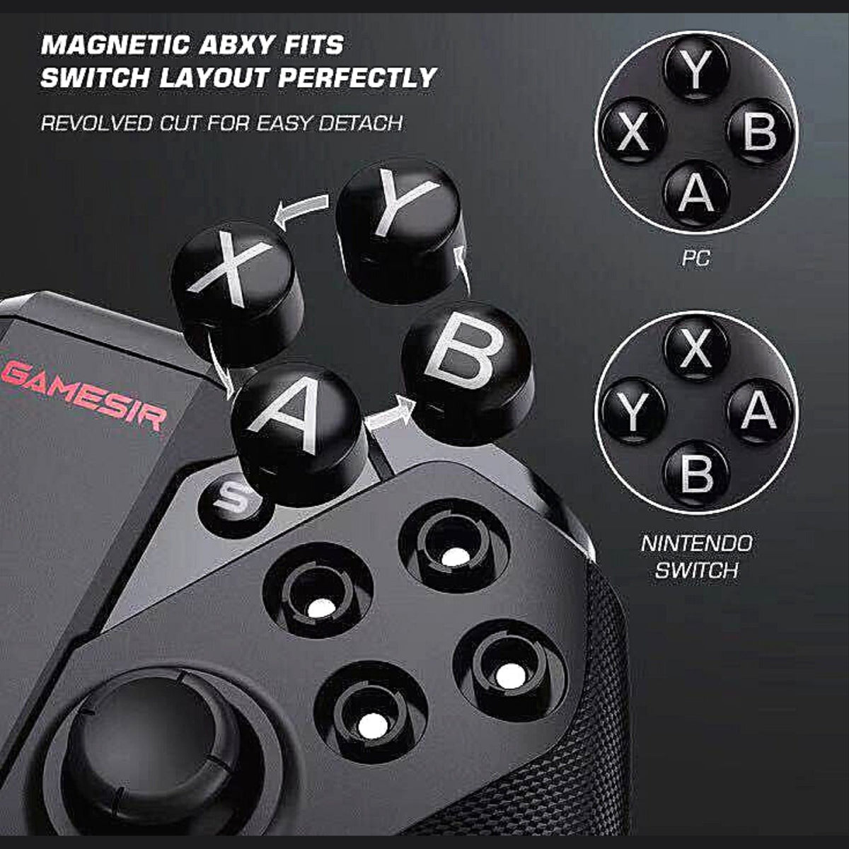 GameSir G4 Pro Wireless Game Controller for iPhone, Android, Switch, a ...