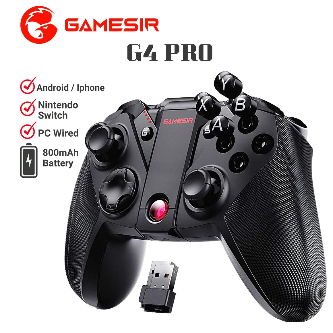 GameSir G4 Pro Wireless Game Controller for iPhone, Android, Switch, a ...